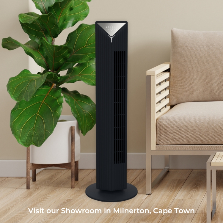 Crystal Aire Black Sterilization Tower Fan – Crystalaire Store